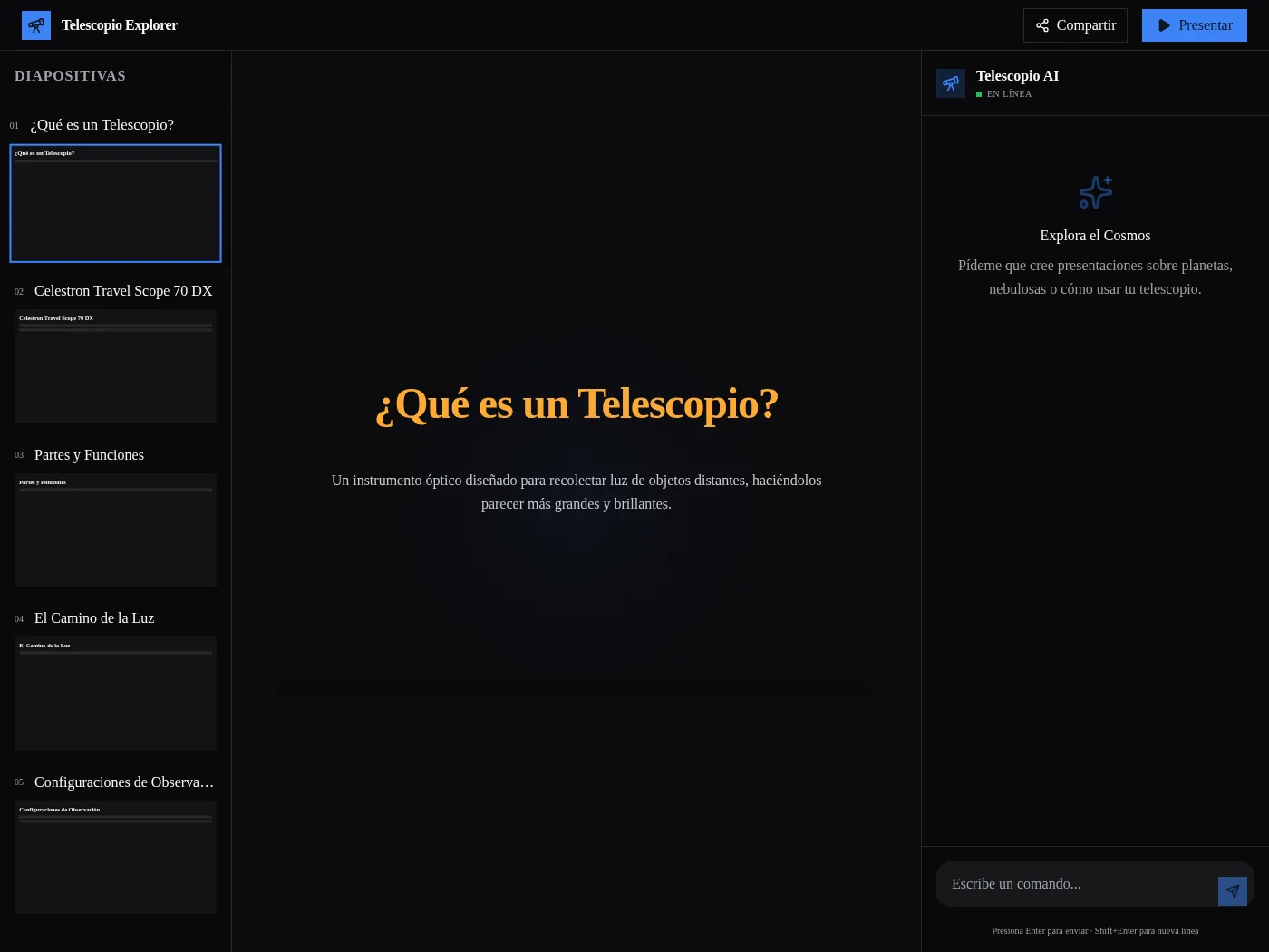 Telescopio Explorer Guide