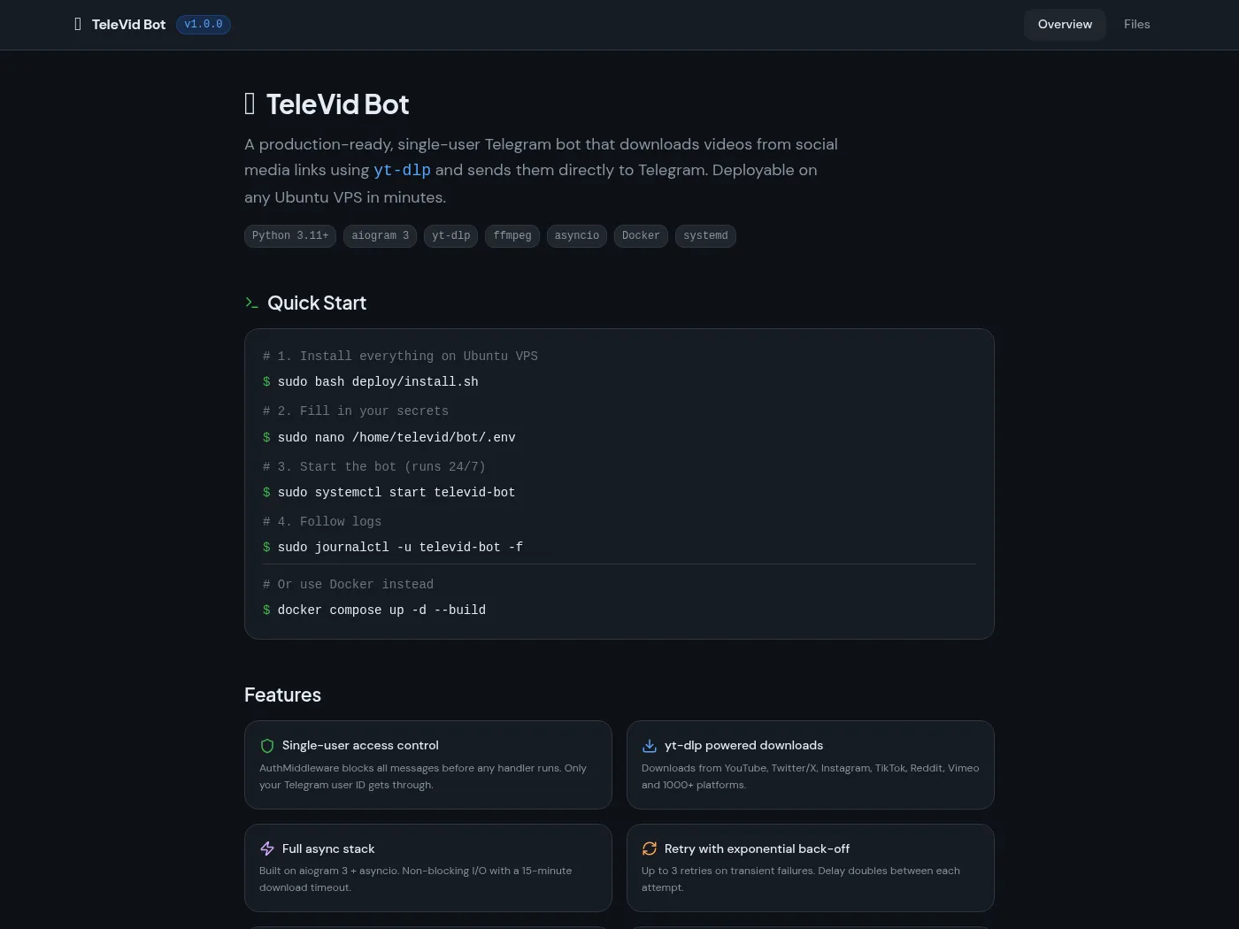 TeleVid Bot