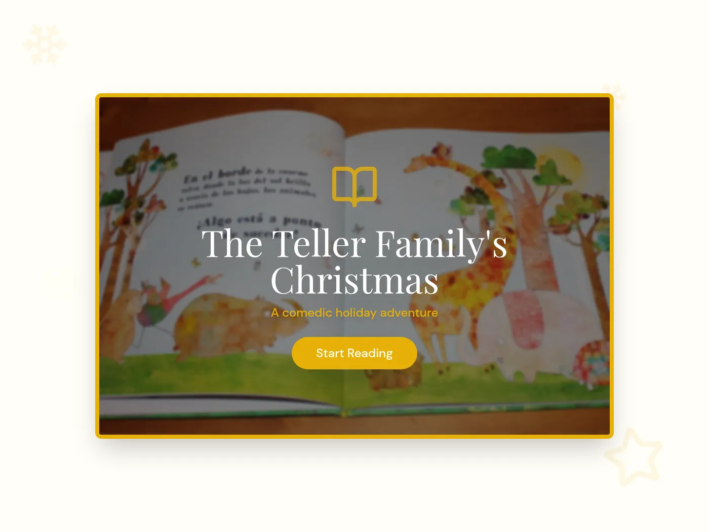 Teller Family Christmas Storybook
