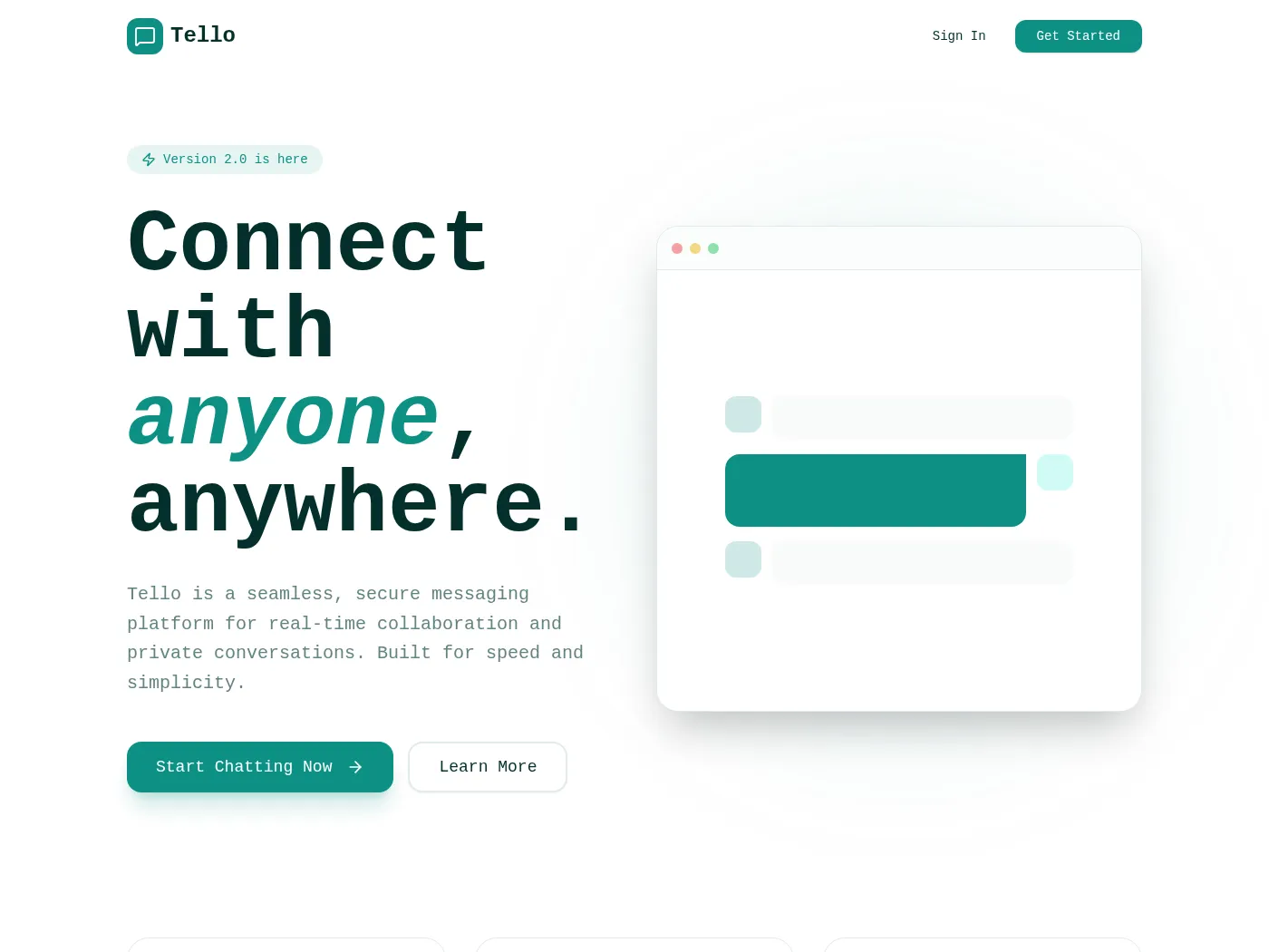 Tello Chat Clone