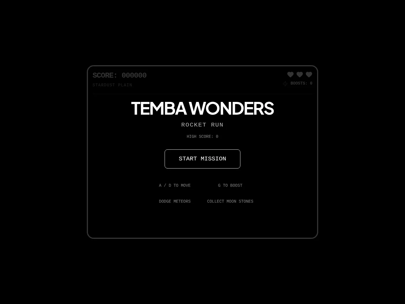 Temba Wonders Rocket Run
