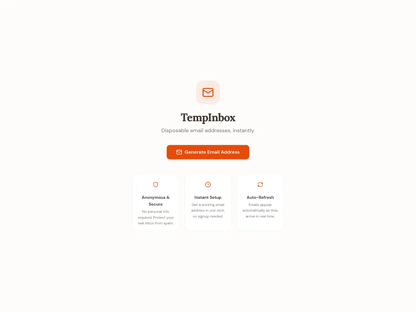 TempInbox Web