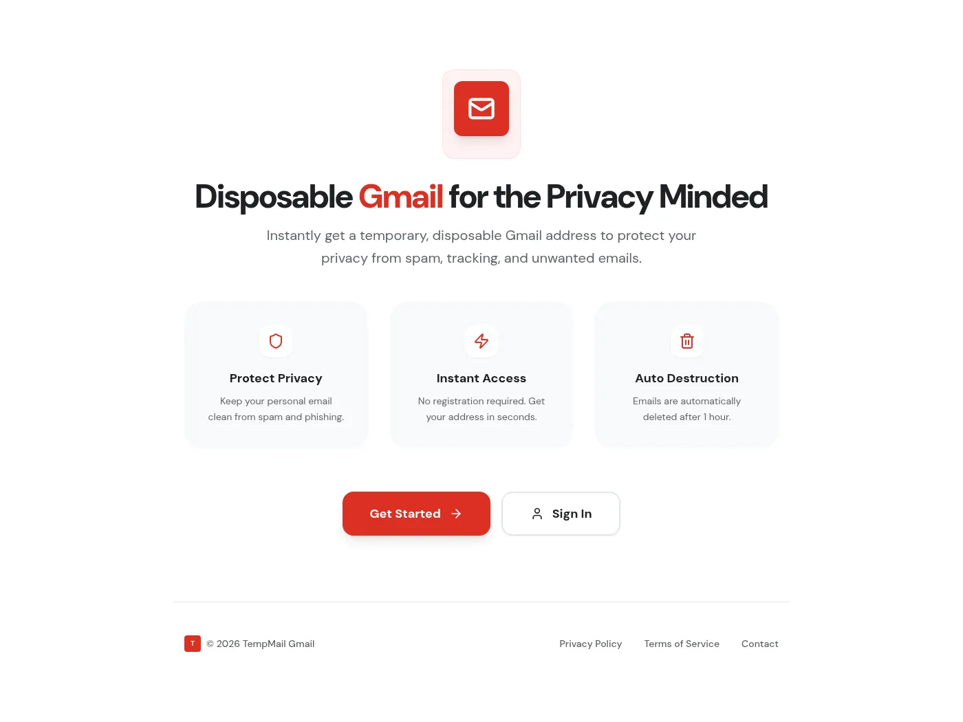 TempMail Gmail