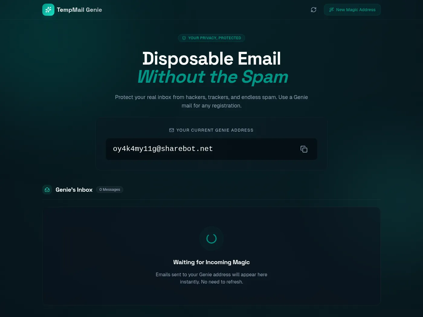 TempMail Genie