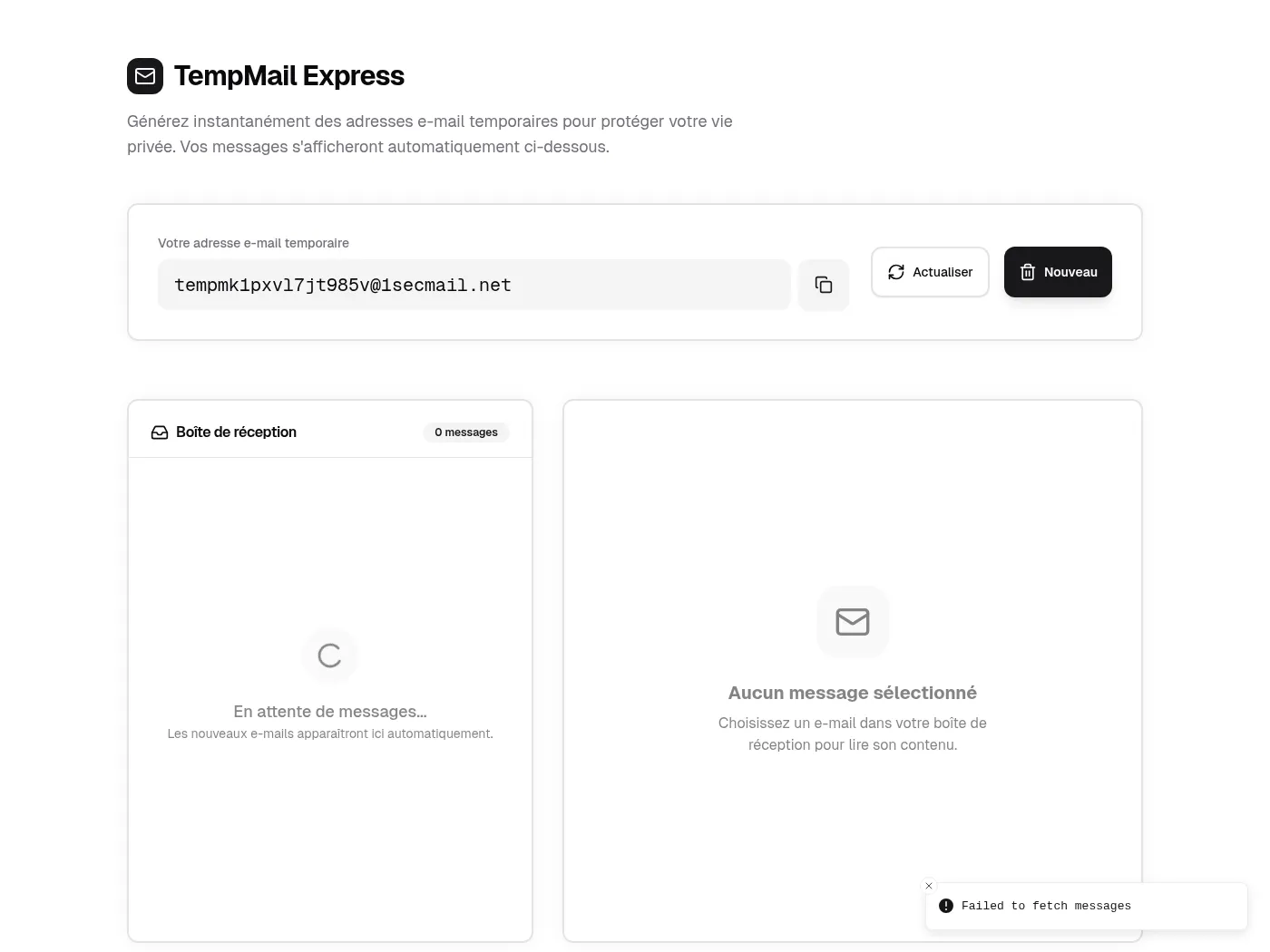 TempMail Express