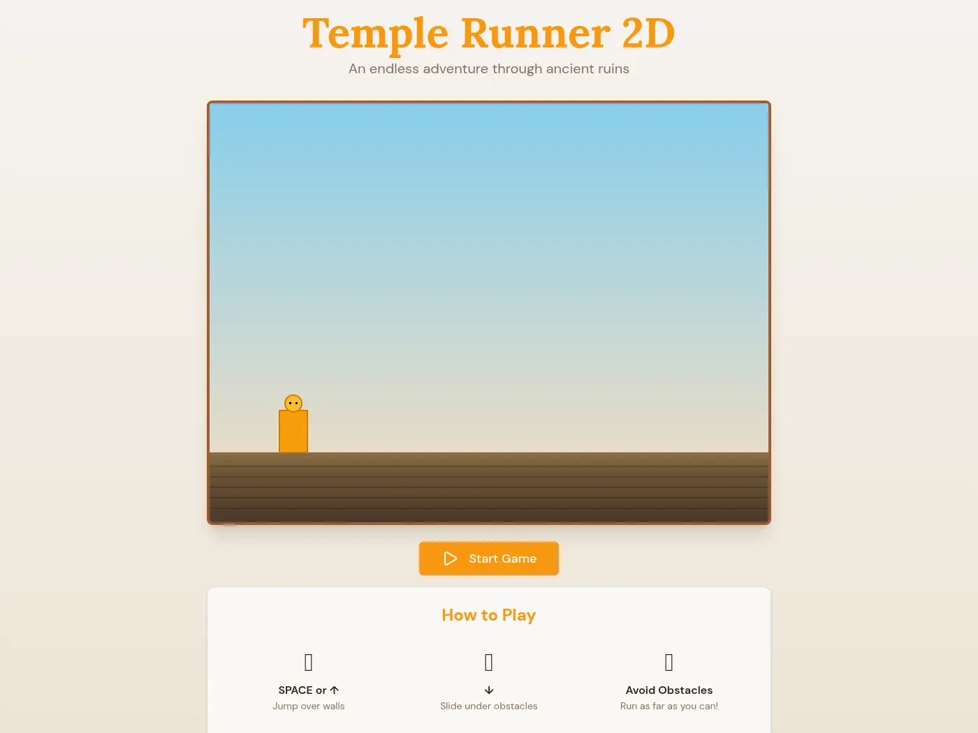 Temple Runner 2D