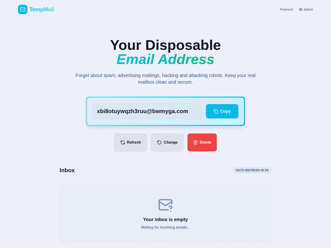 TempMail Clone