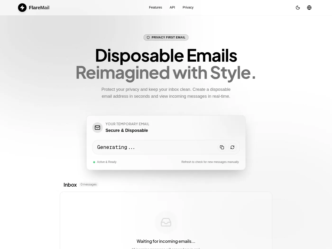 TempMail Flare