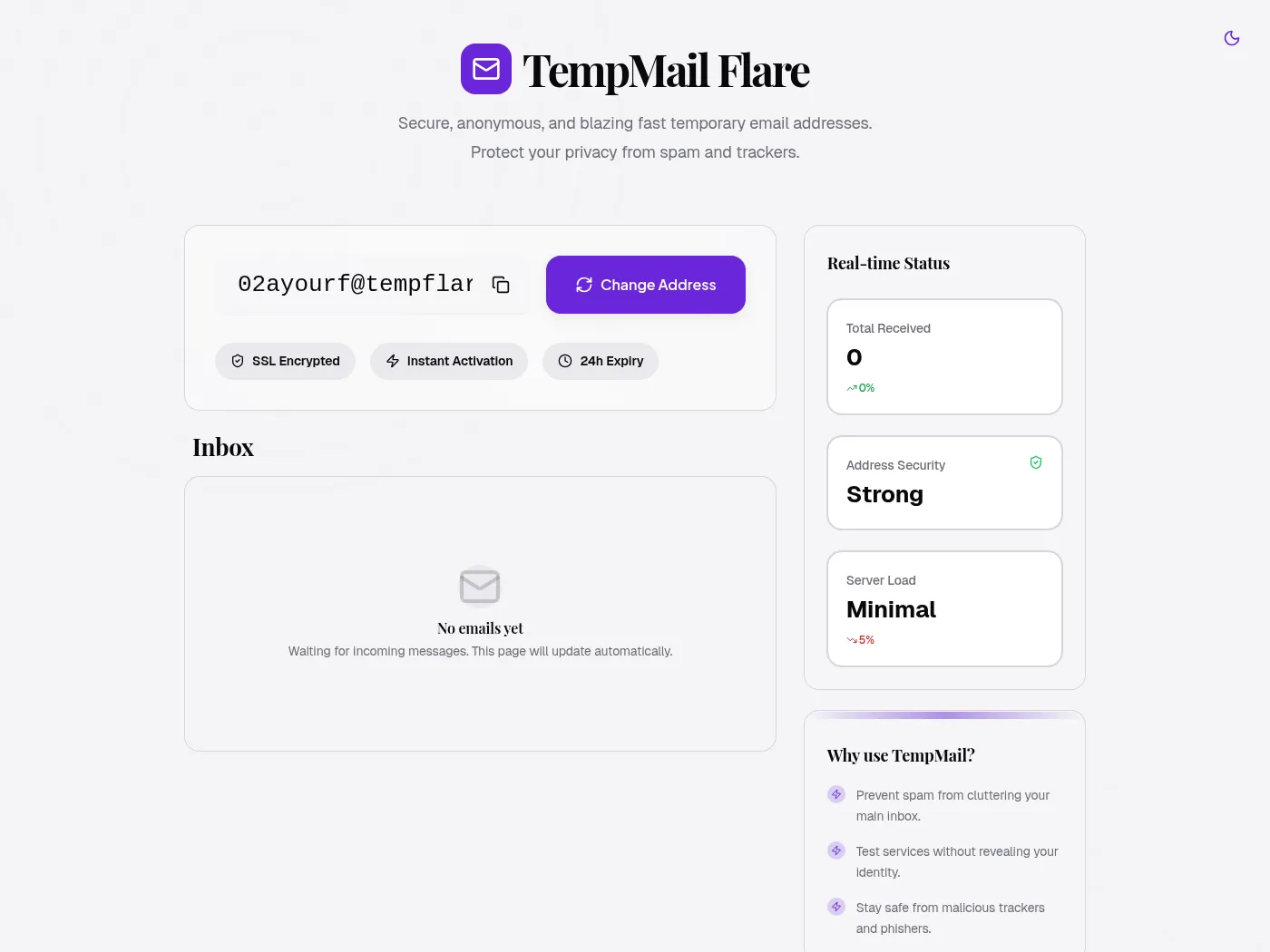 TempMail Flare
