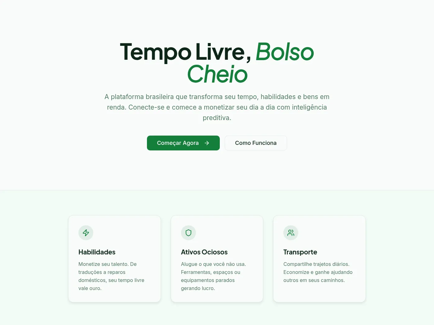 TempoLivre BolsoCheio