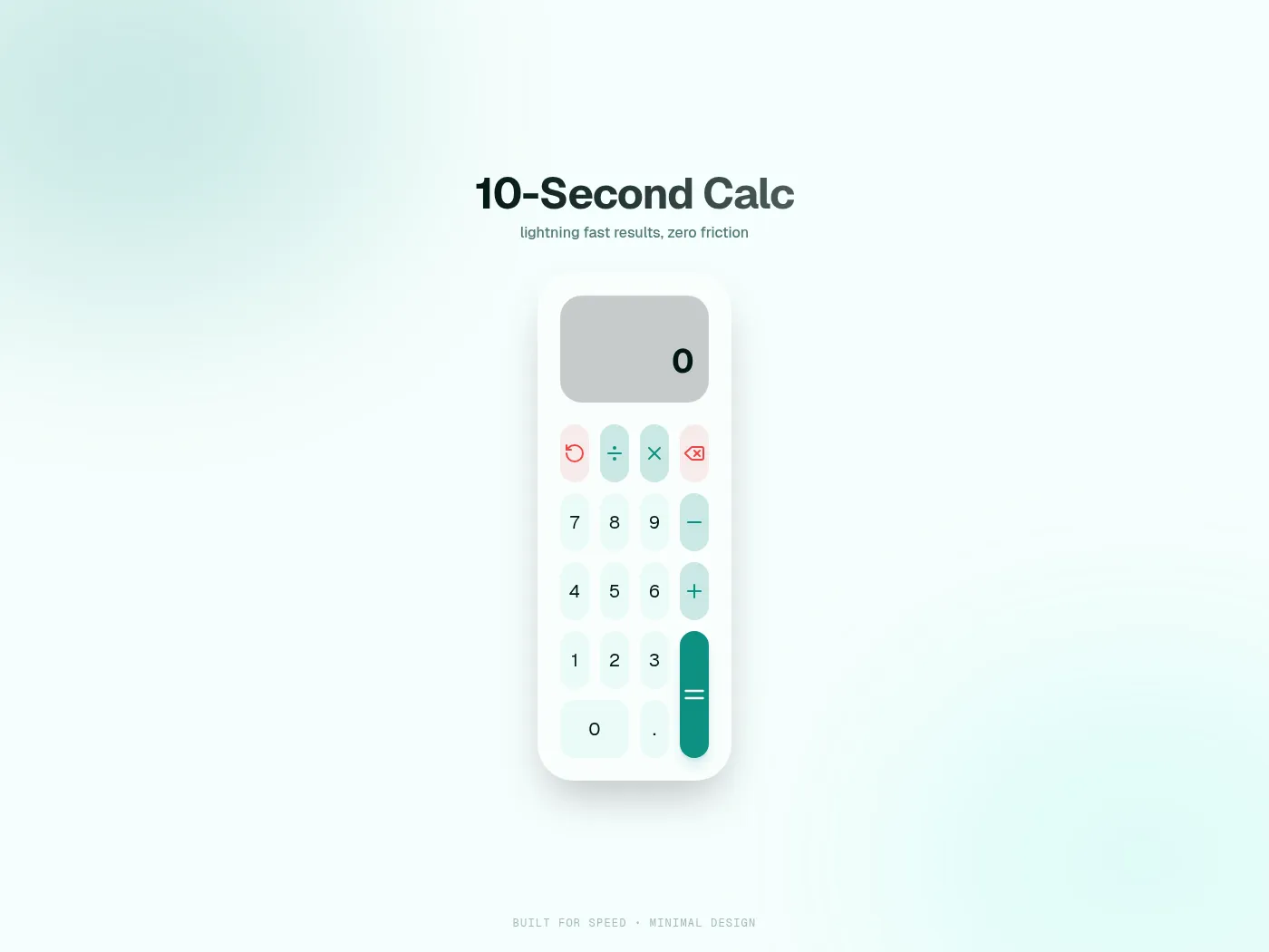 10-Second Calculator