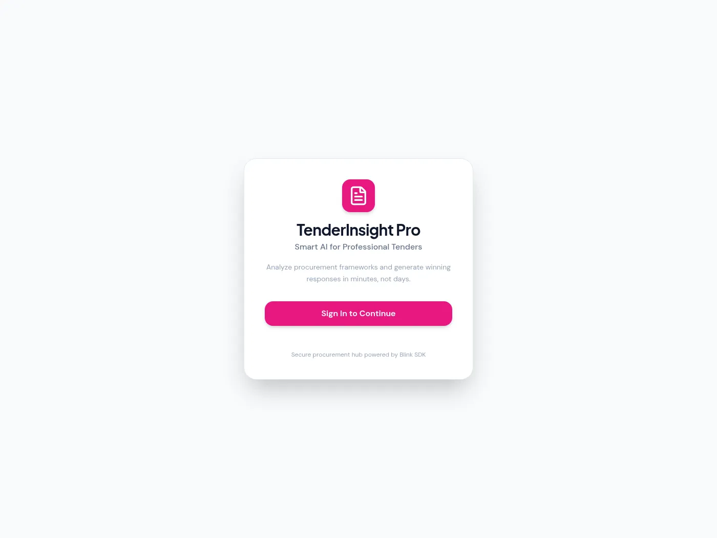 Tender Insight Pro