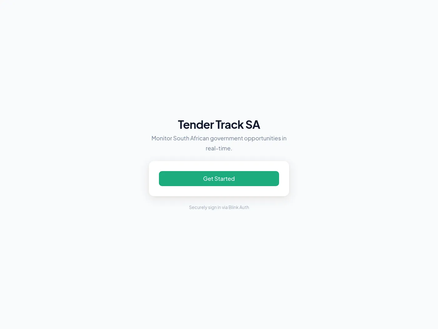 Tender Track SA