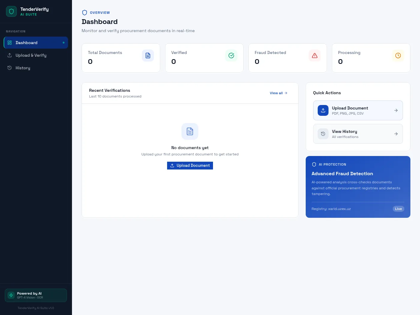 TenderVerify AI Suite