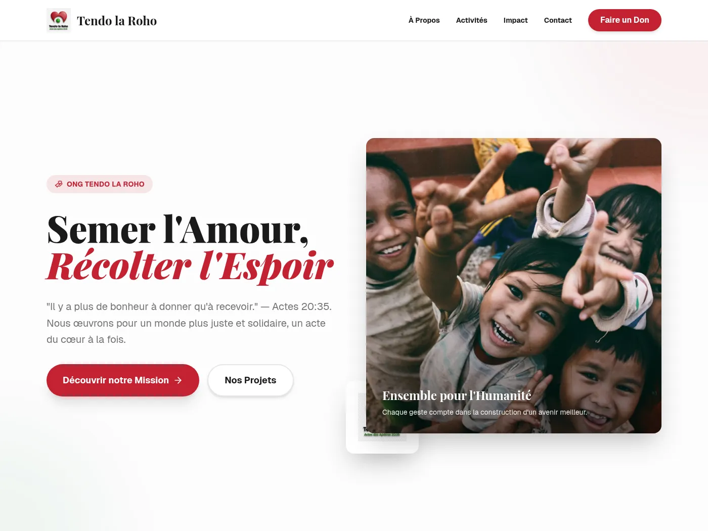 TENDO LA ROHO Site