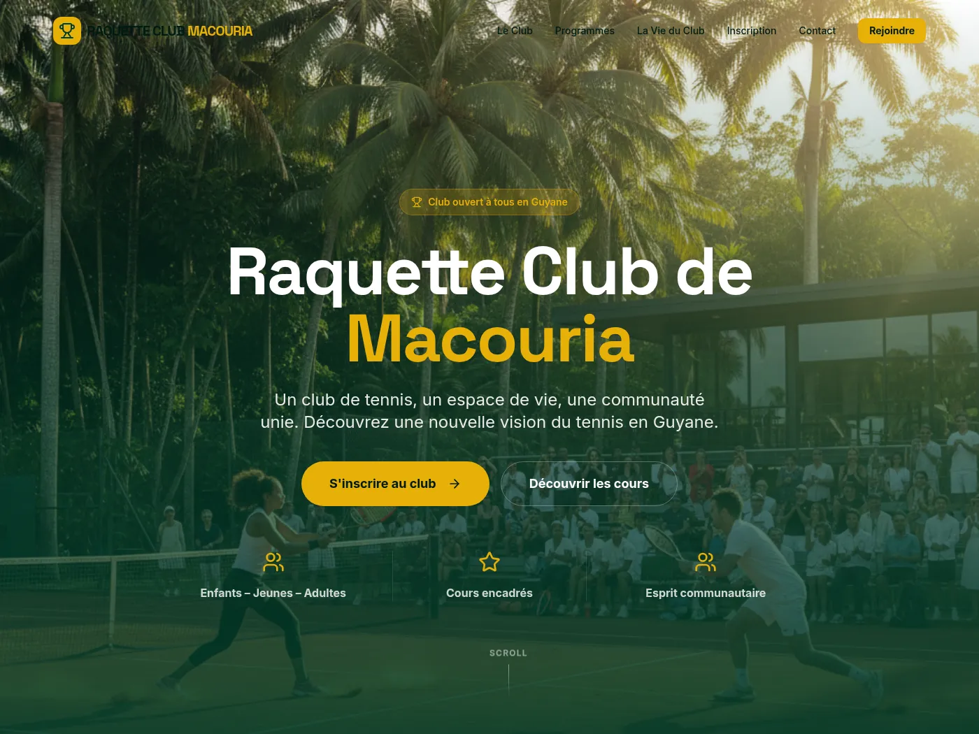 Raquette Club Landing