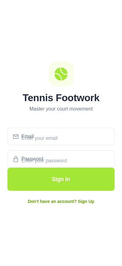 Tennis Footwork Coach