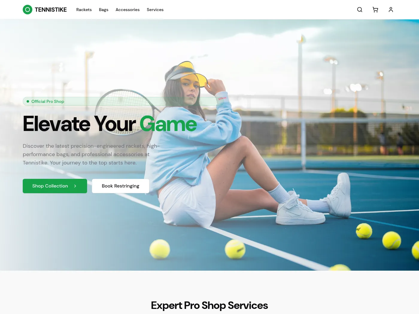 Tennistike Pro Shop Site