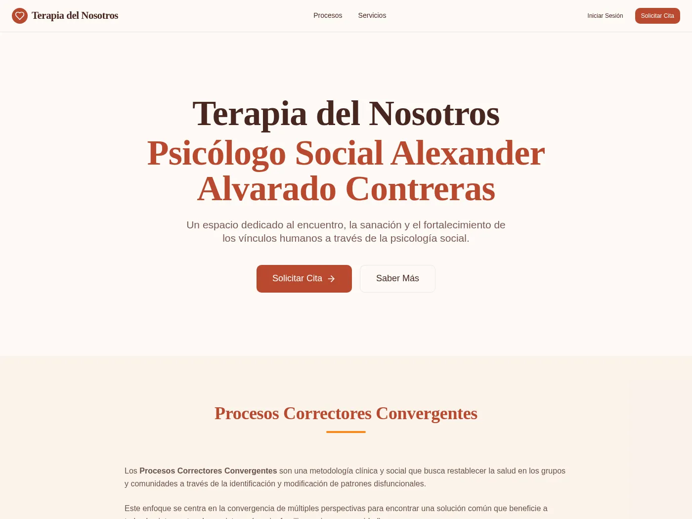 Terapia del Nosotros App
