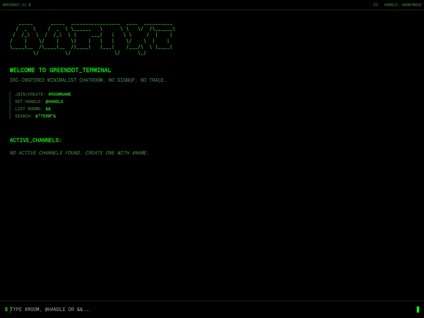 GreenDot Chat Terminal