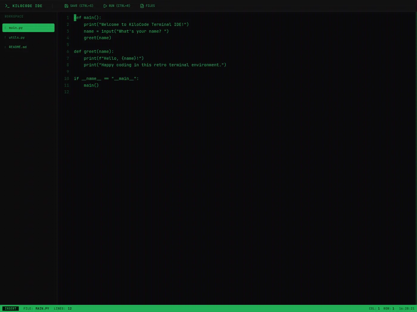 KiloCode Terminal IDE