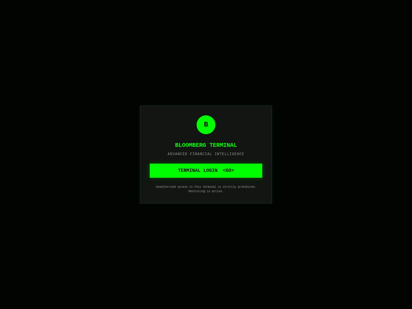 Bloomberg Terminal Clone