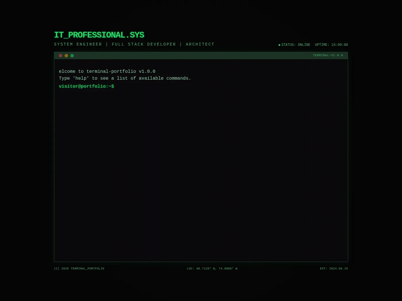 Terminal IT Portfolio