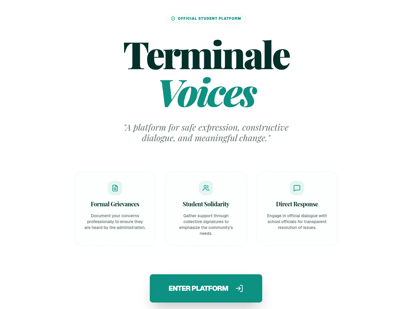 Terminale Voices