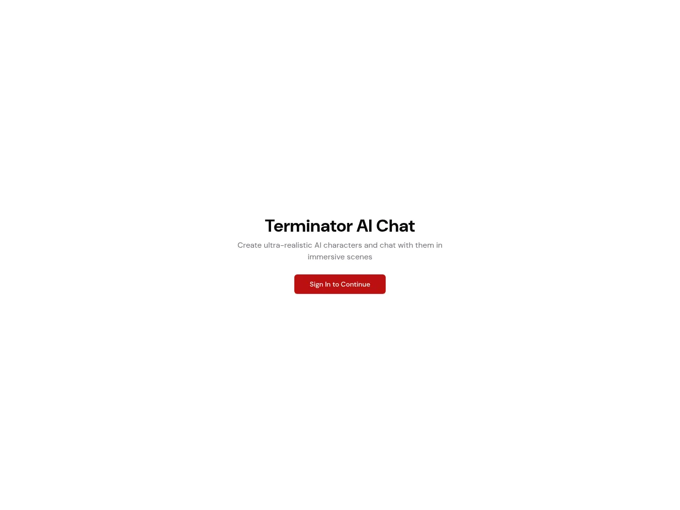 Terminator Character Chat