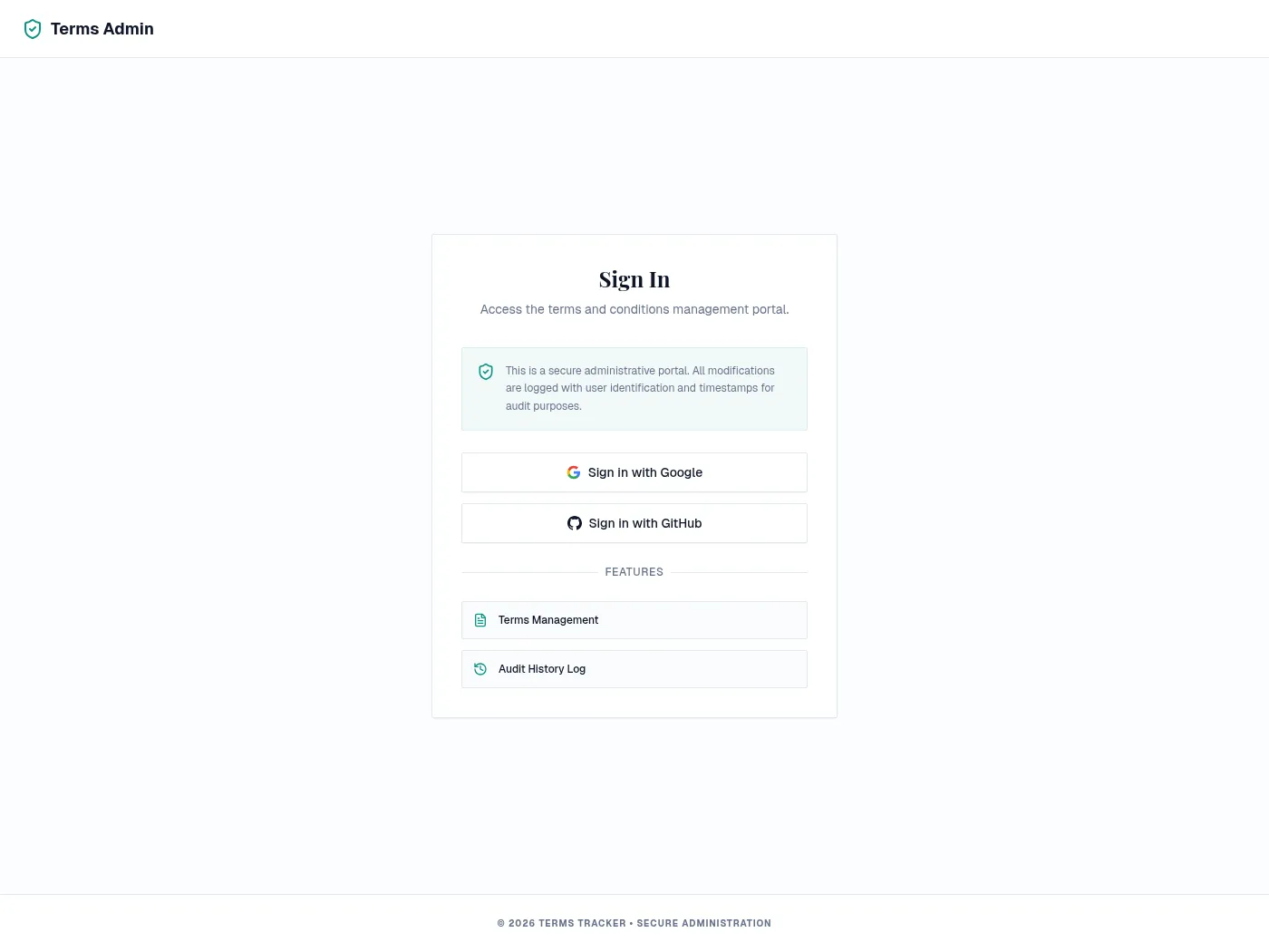 Terms Tracker Web