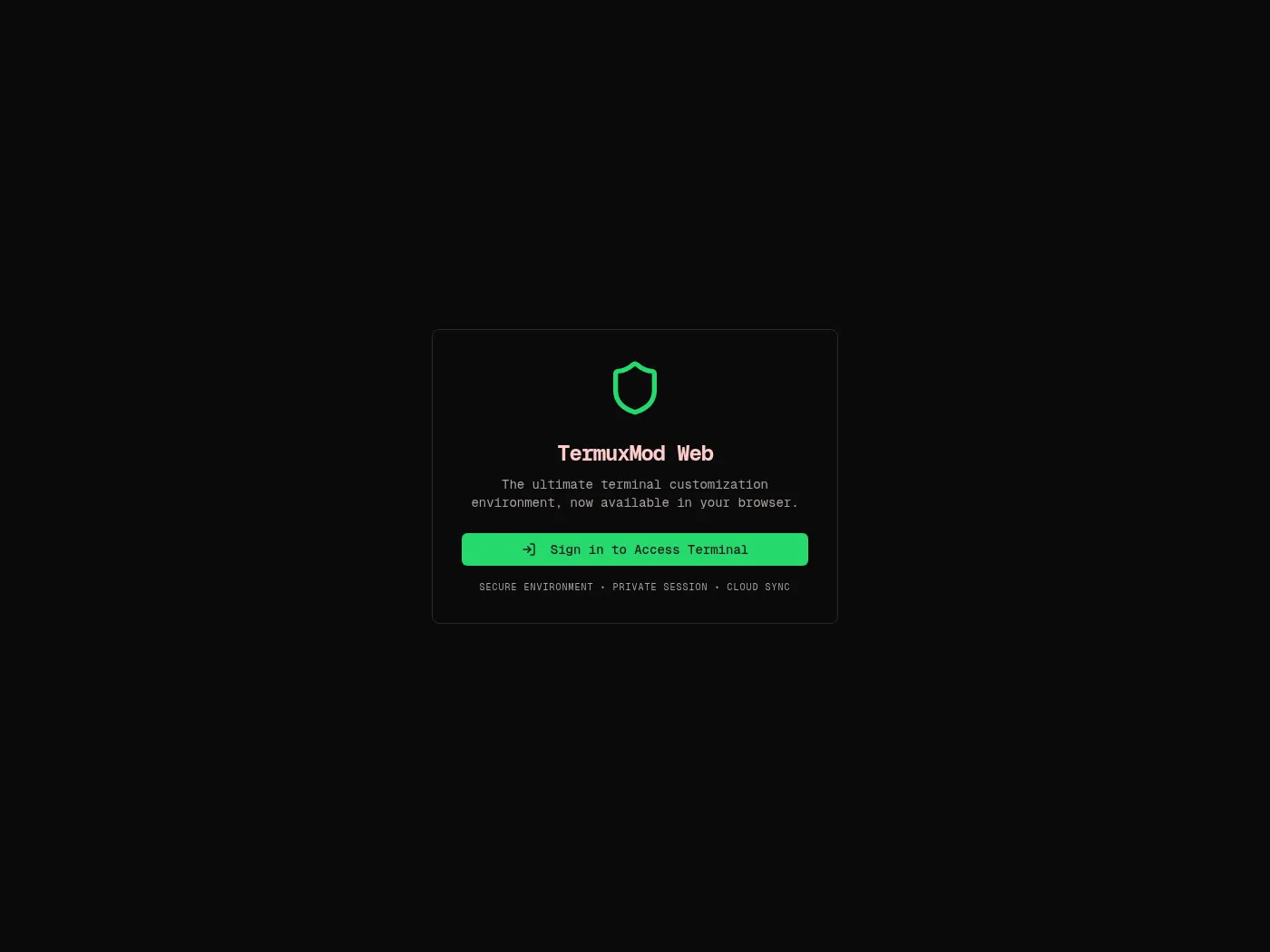 TermuxMod Web Clone