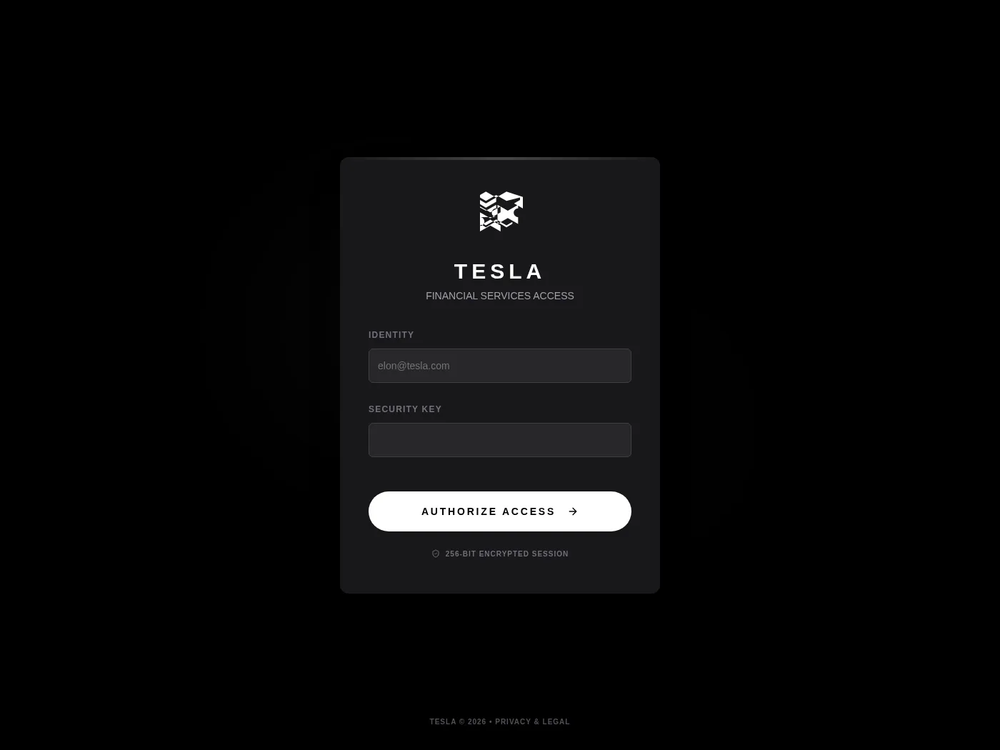 Tesla Payment Dashboard