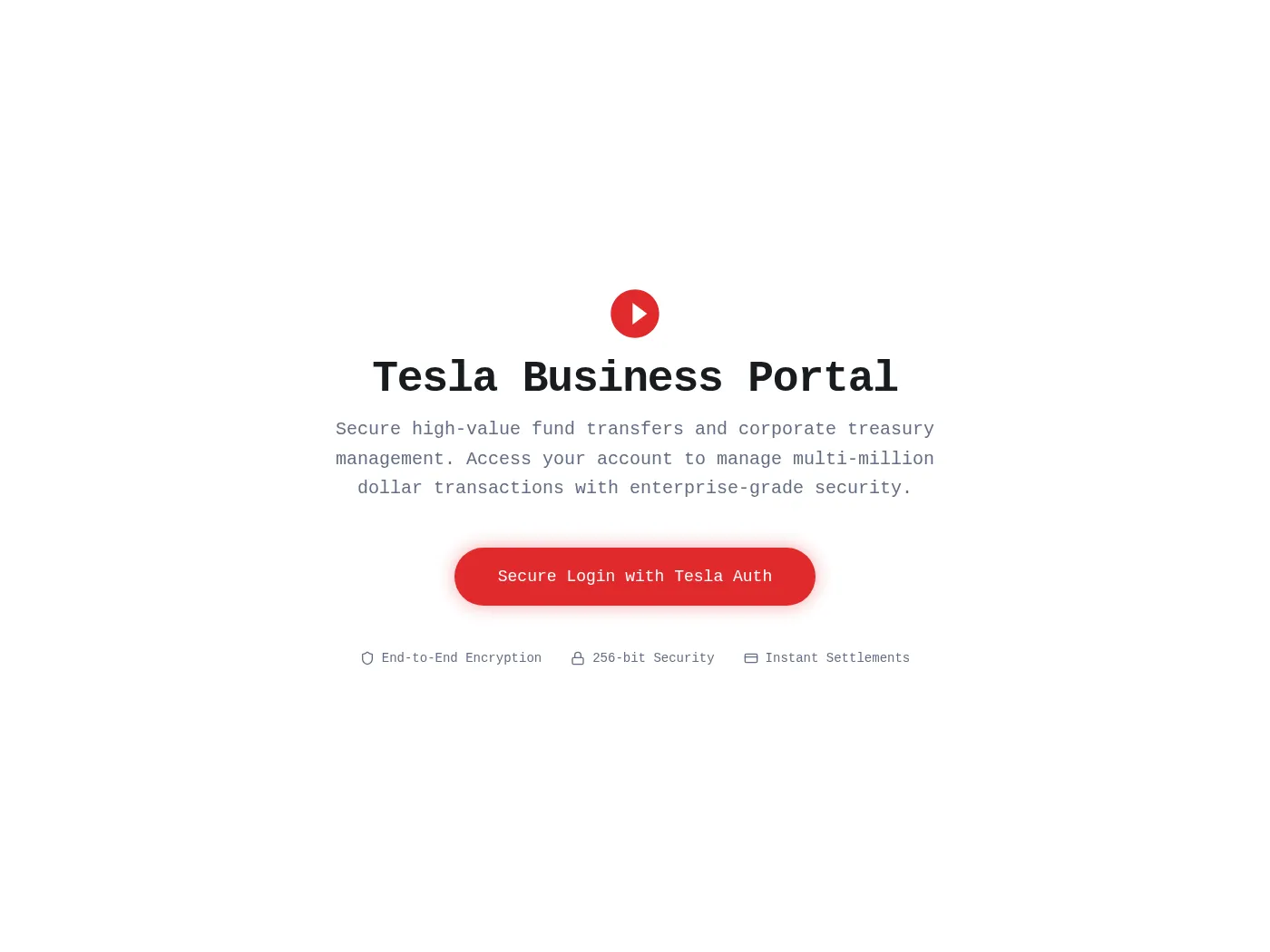 Tesla Payment Portal