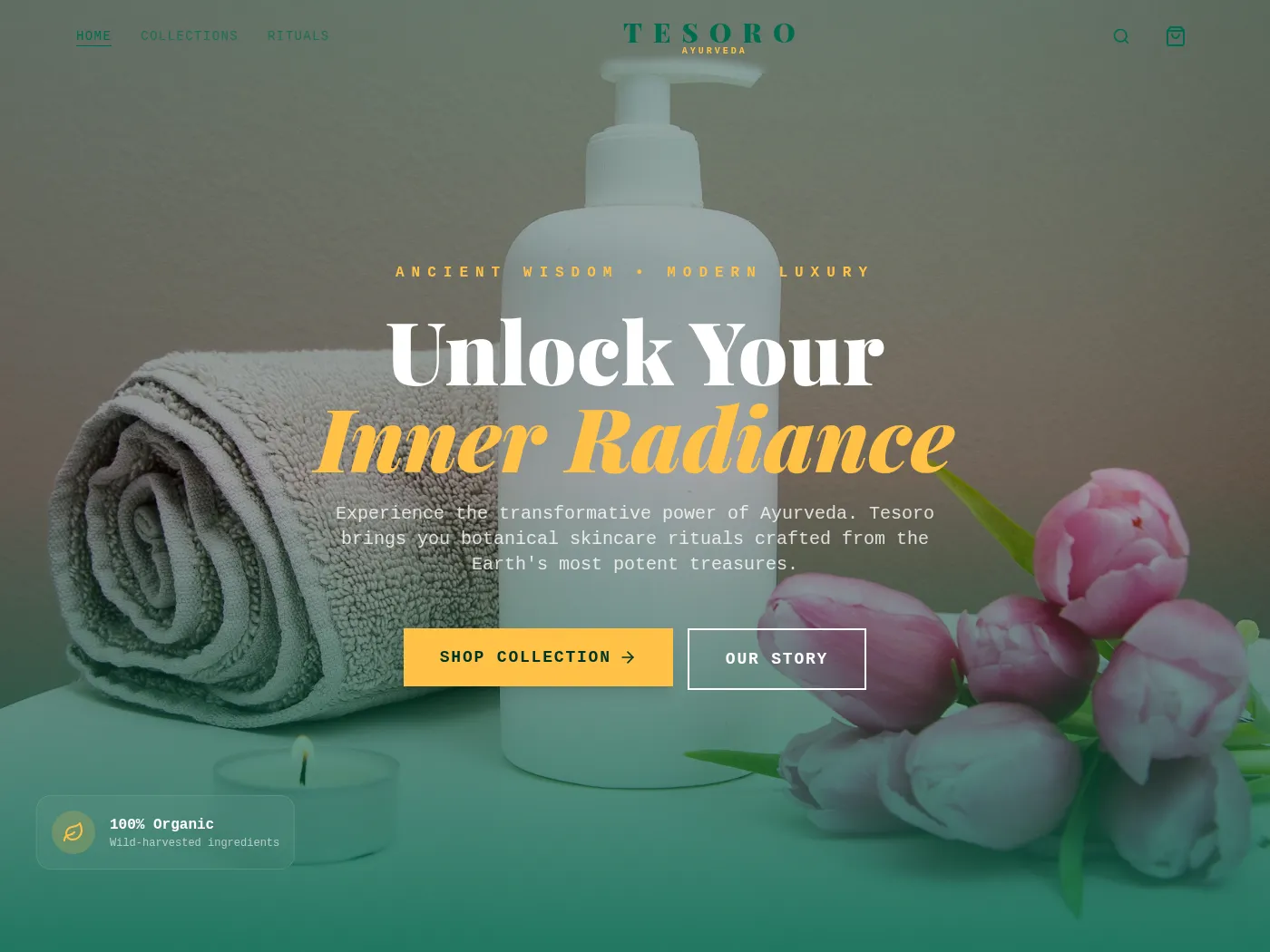 Tesoro Skincare Site