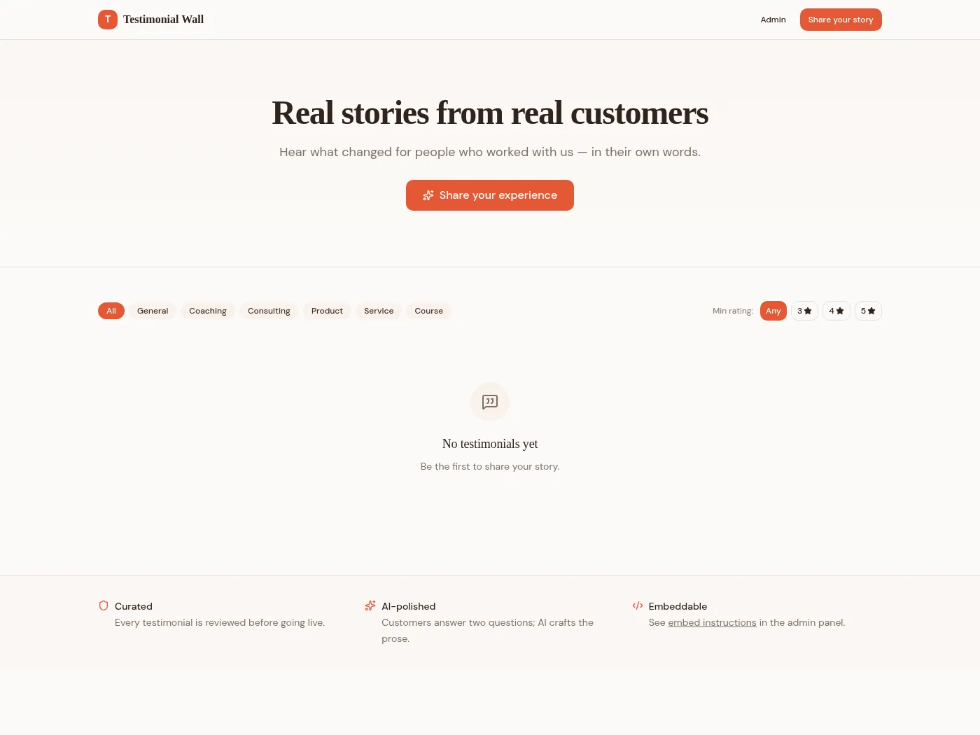 Testimonial Magic Wall
