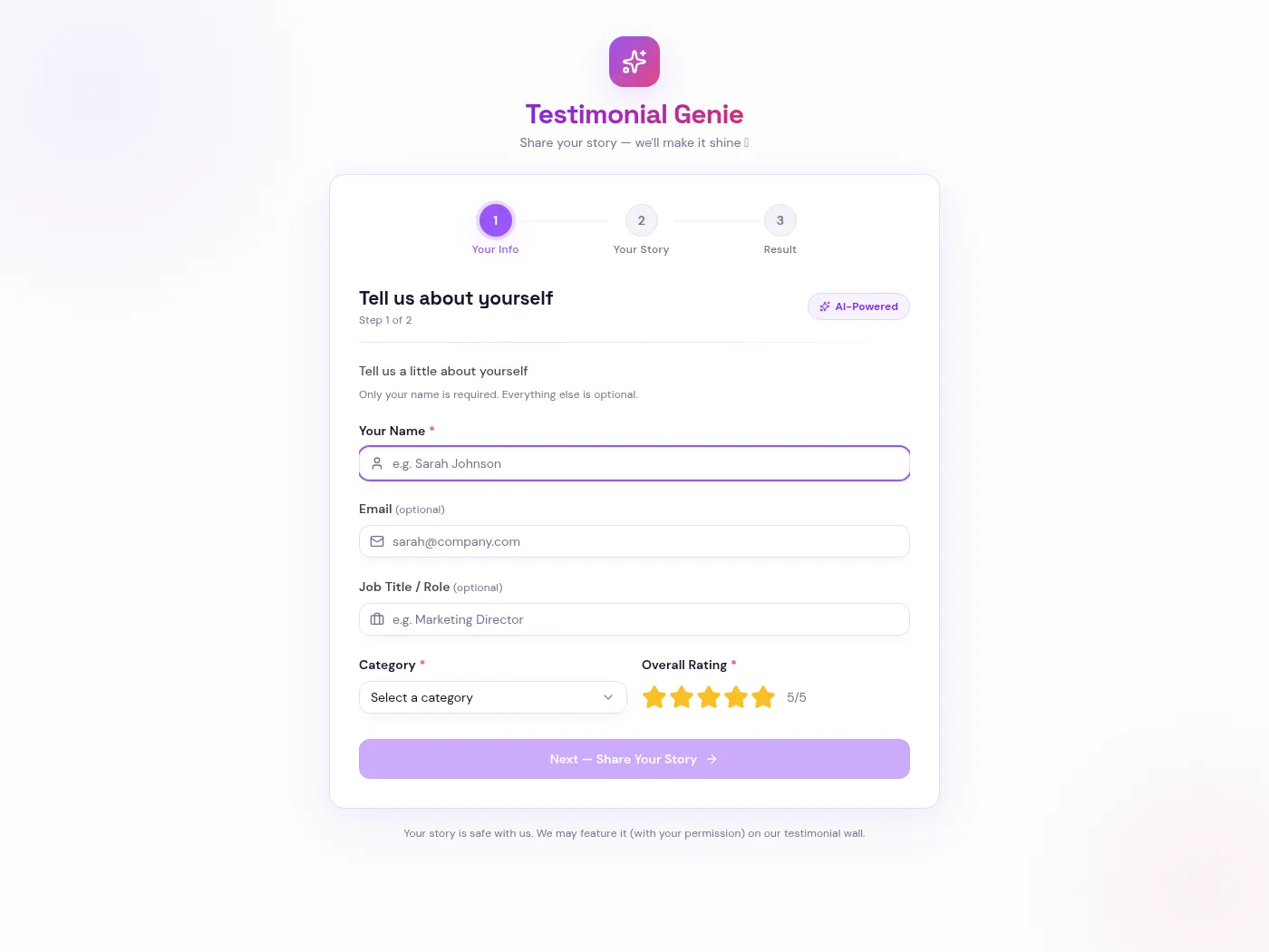 Testimonial Genie