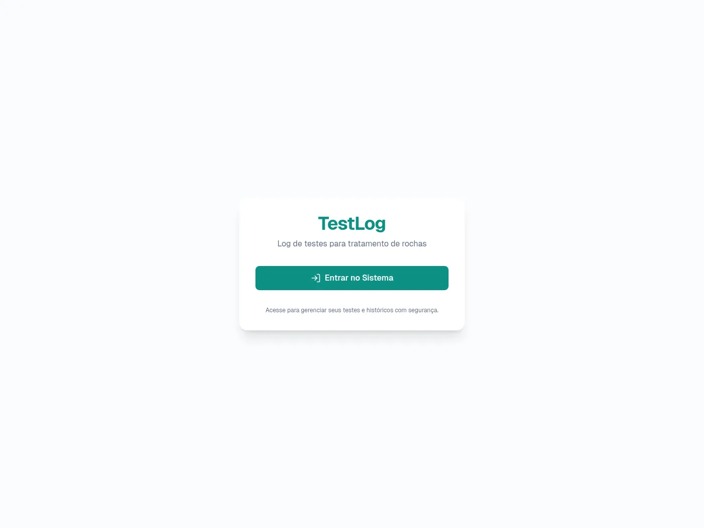 Controle de teste e aplicação