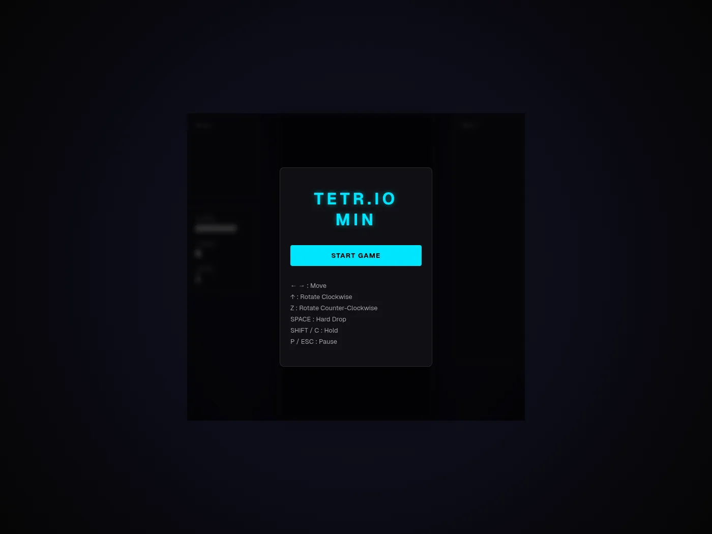Minimal Tetr.io Clone