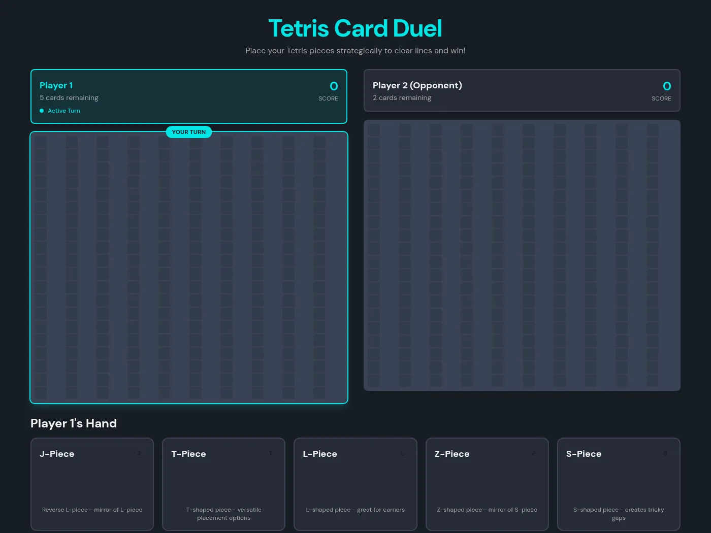Tetris Card Duel