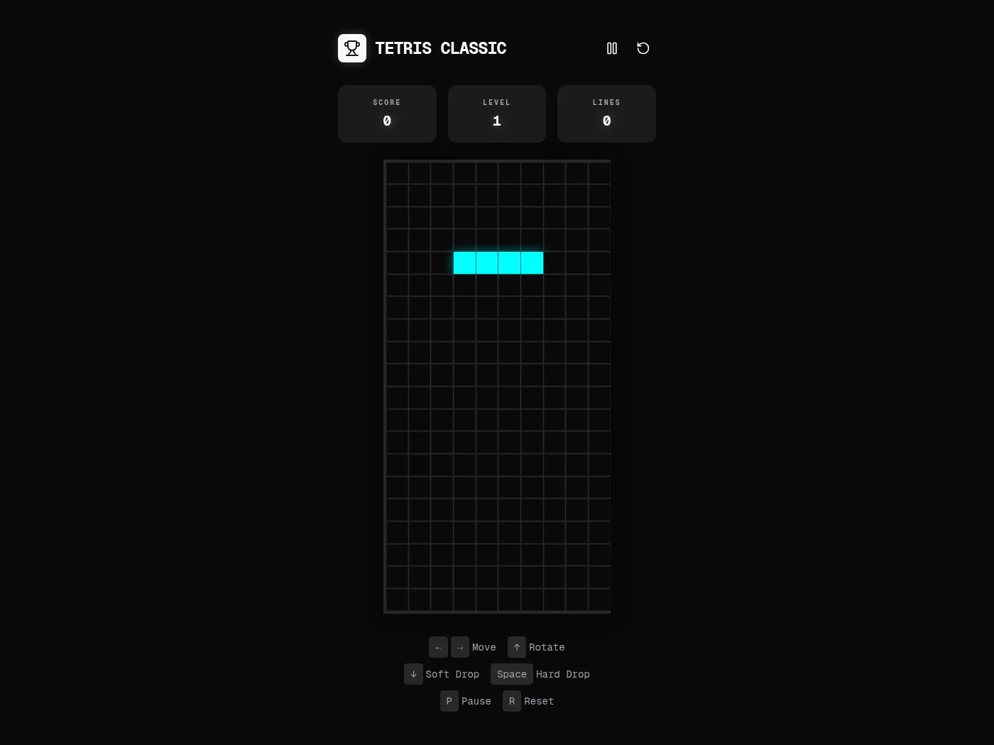 Classic Tetris Game
