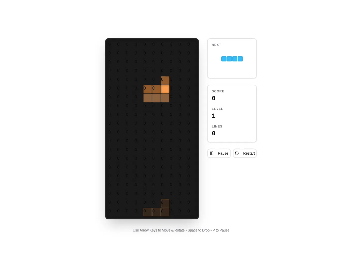 Tetris HTML5 Remake