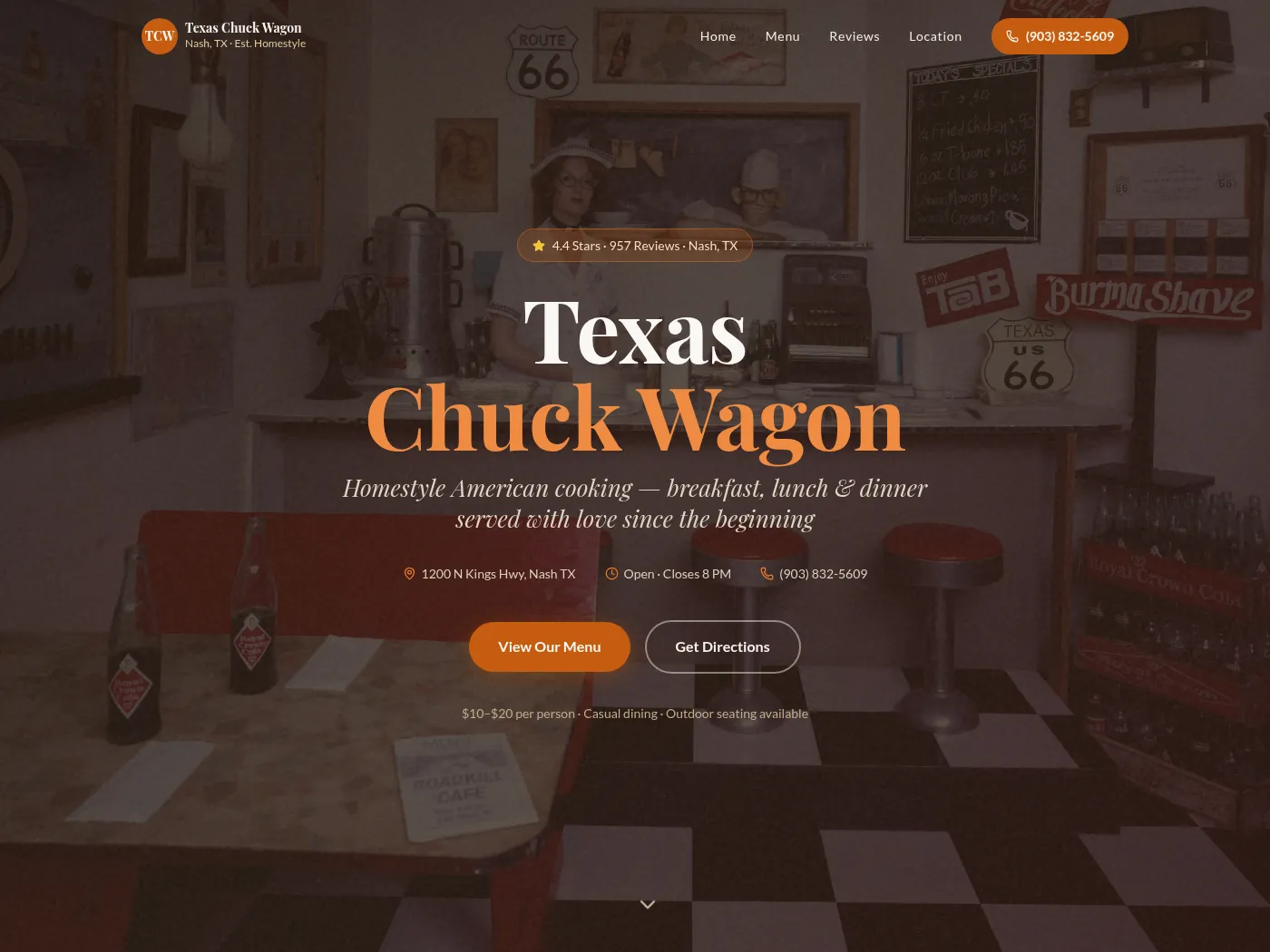 Texas Chuck Wagon Site