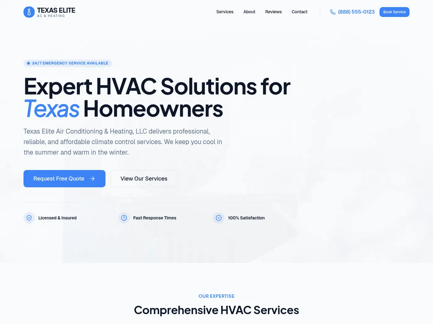 Texas Elite AC & Heating Site