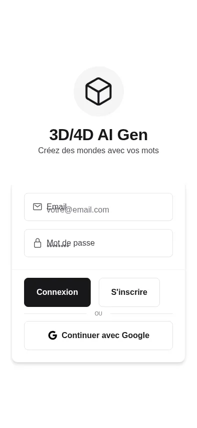 Text to 3D/4D App