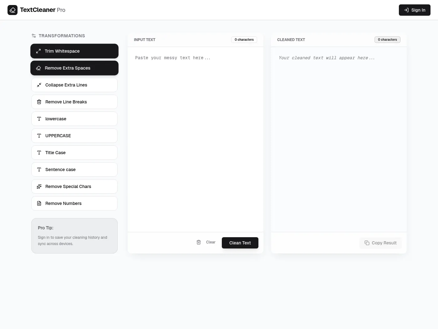 Text Cleaner Pro