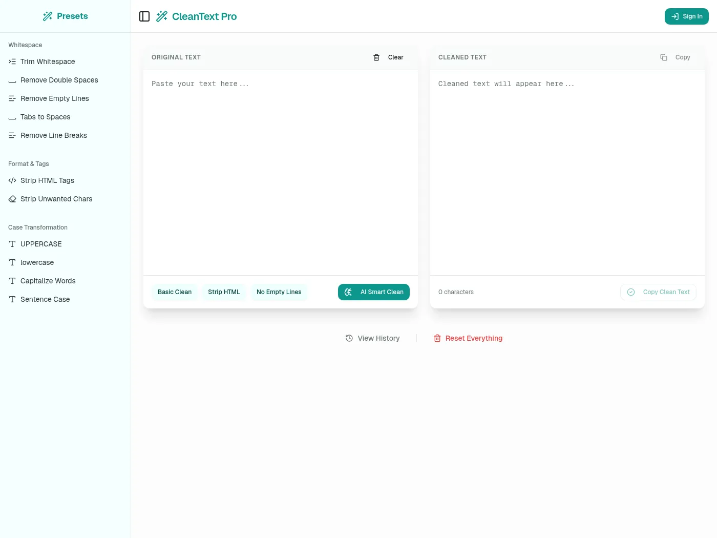 CleanText Pro