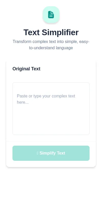 Text Simplifier