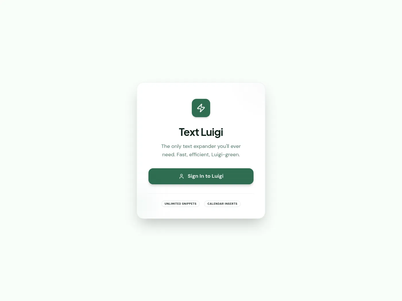 Text Luigi Expander