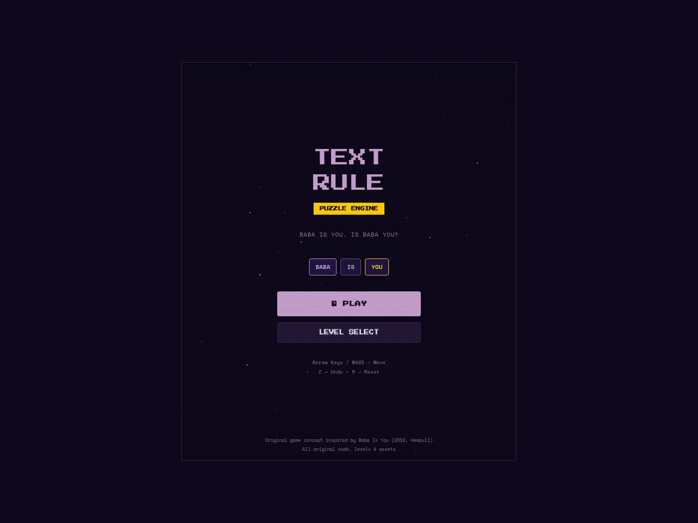 TextRule Puzzle Engine
