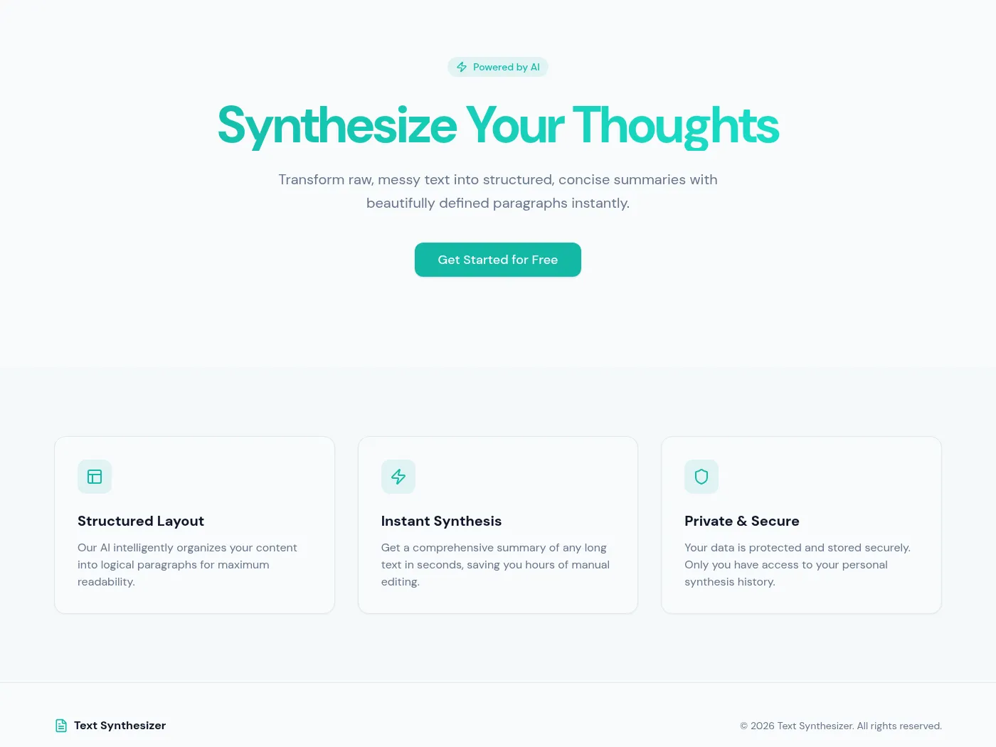 Text Synthesizer